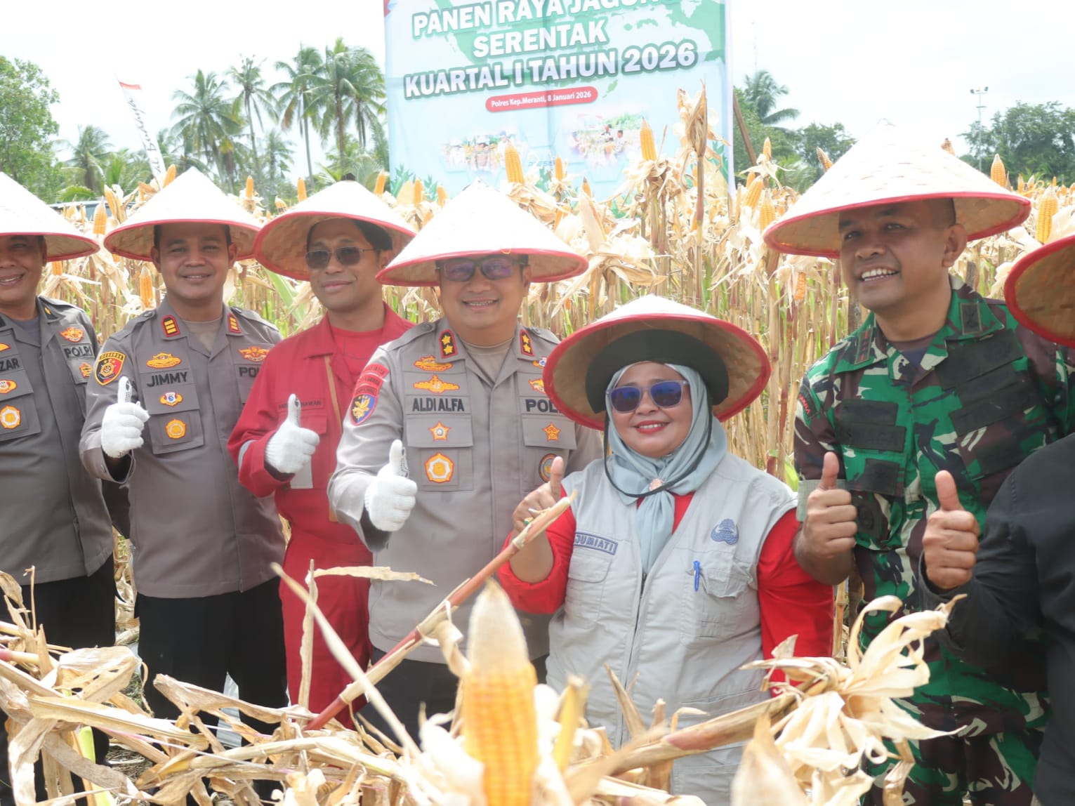Polres Meranti Panen Raya Jagung Serentak di Bagan Melibur, Perkuat ...